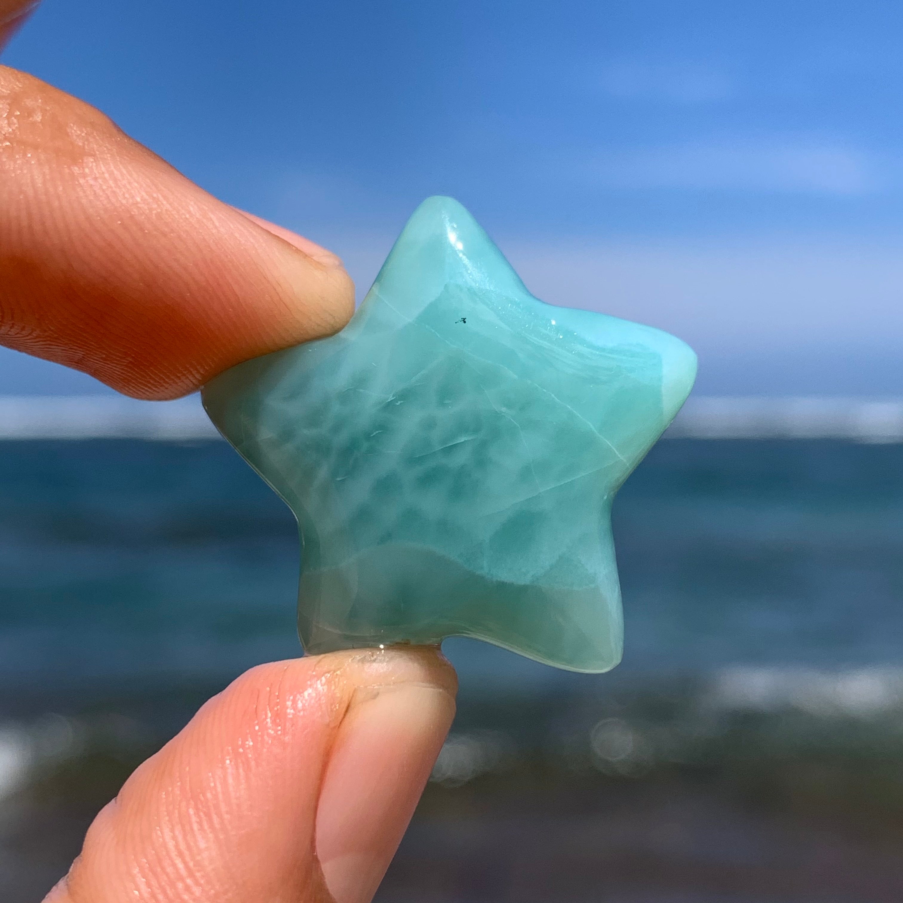 Larimar Star #26, Extra Quality 🌟 – lemuriacrystalshop